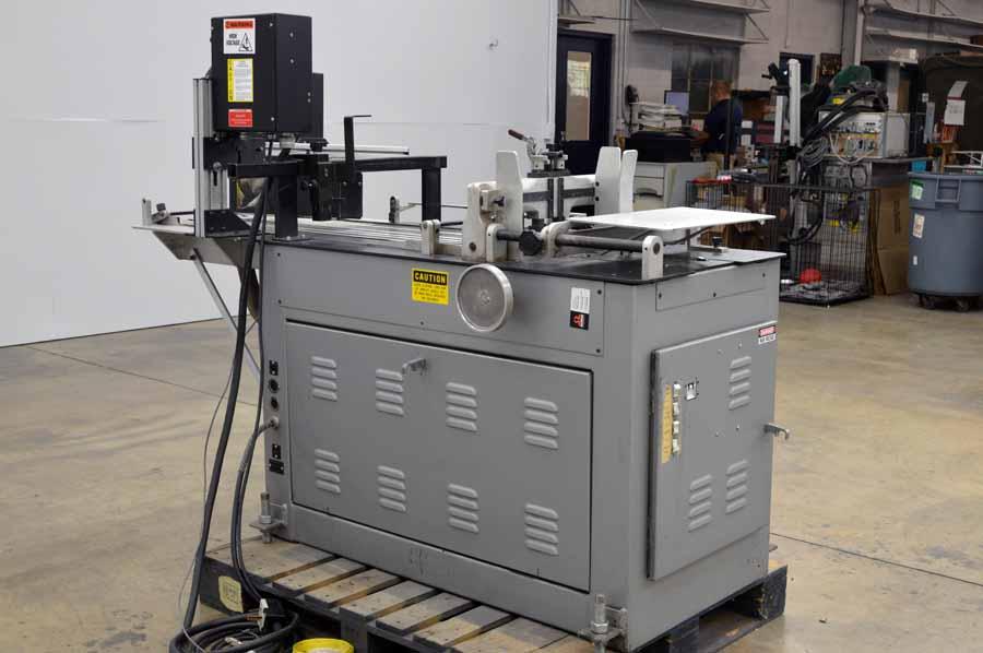 Lot #73: Kirk Rudy 215 Labeling System with Model 4560 Conveyor Dryer ...